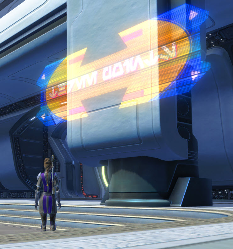 TOR Decorating | Holo Sign: Threepoint Club (SWTOR)