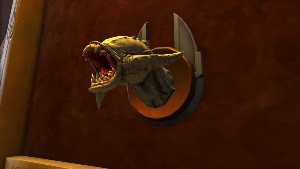 TOR Decorating | Taxidermy: Acklay Head (Silver Plaque) (SWTOR)